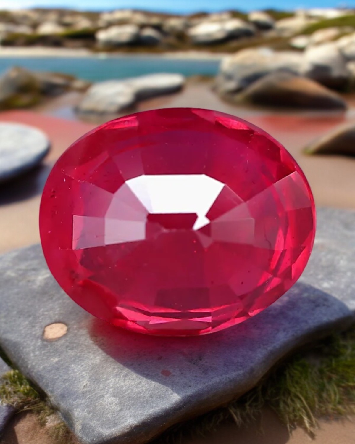 5 Carat Ruby (Manik) – Excellent - Kheteshwar Rudraksh