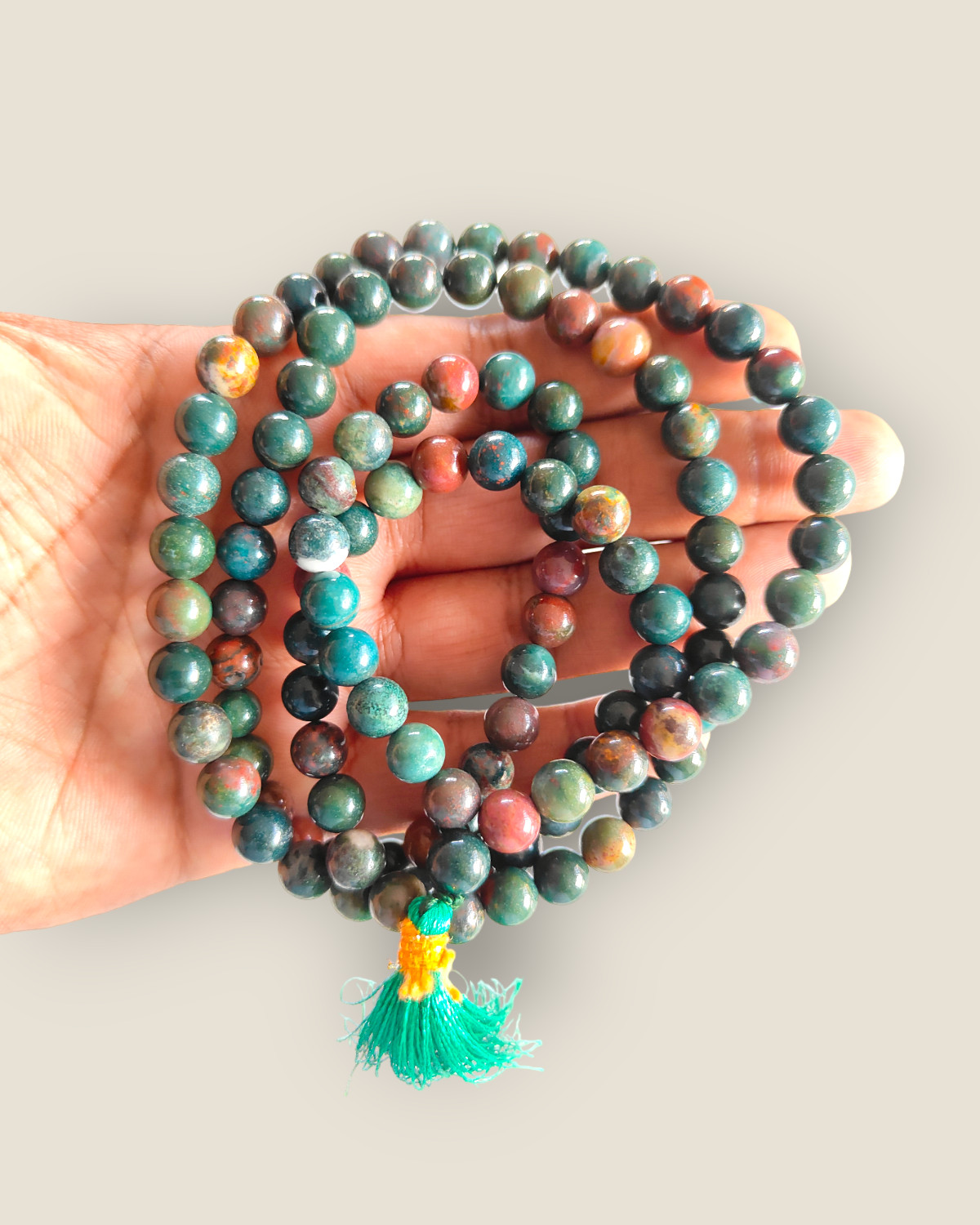 Blood Stone Mala - Kheteshwar Rudraksh