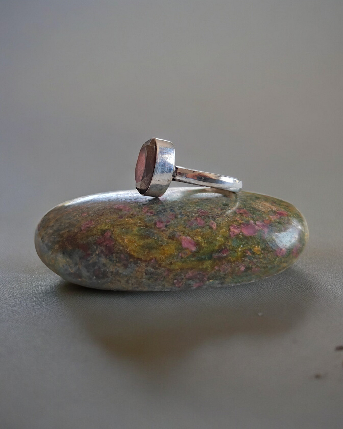 Pyrite Diamond Cut Polish Ring - Kheteshwar Rudraksh