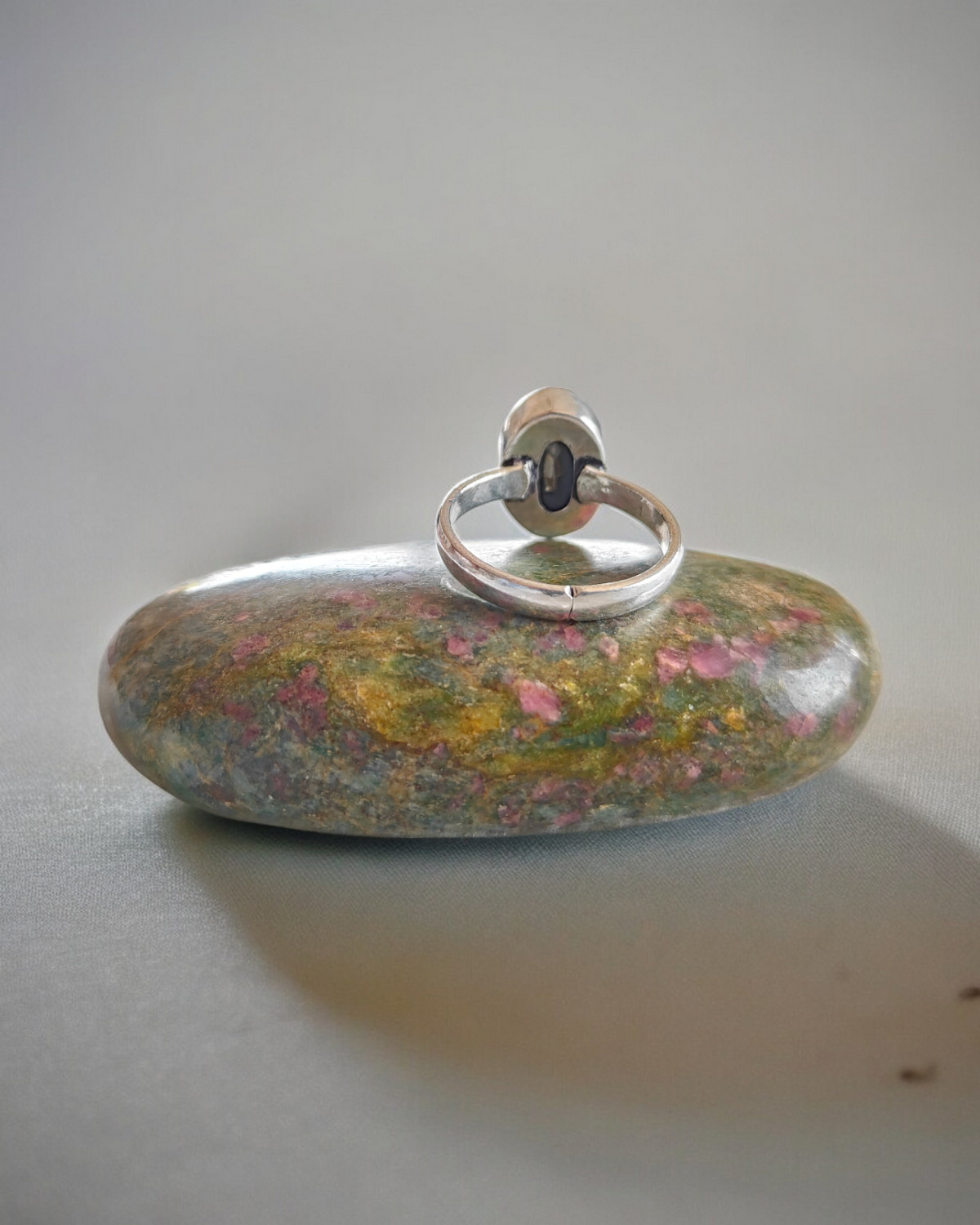 Pyrite Diamond Cut Polish Ring - Kheteshwar Rudraksh